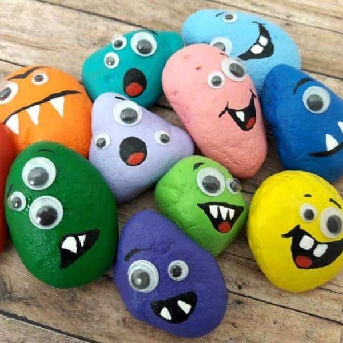 Halloween Monster Rocks a Fun Craft for Kids | The Inspiration Edit
