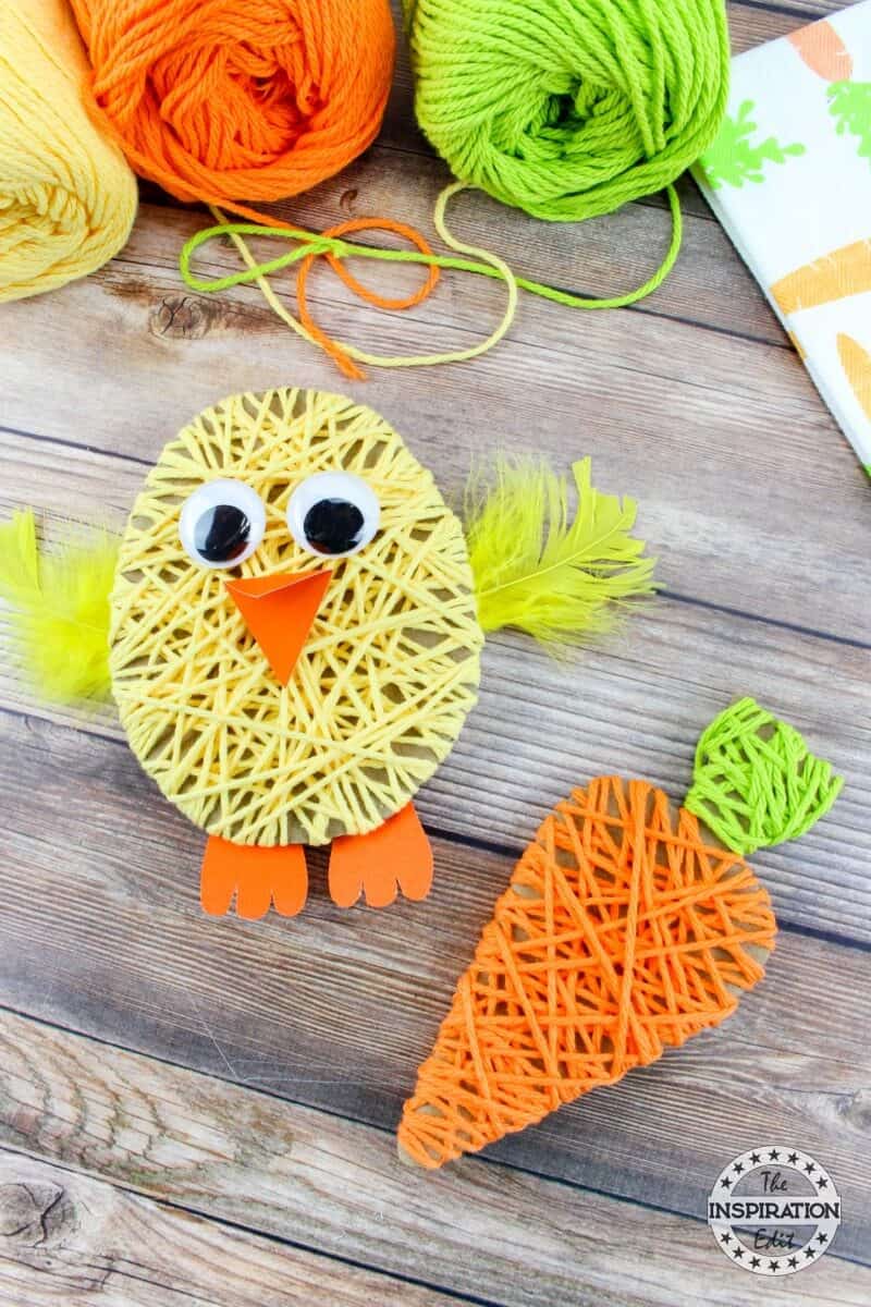 Easter Chick Yarn Art Project The Inspiration Edit