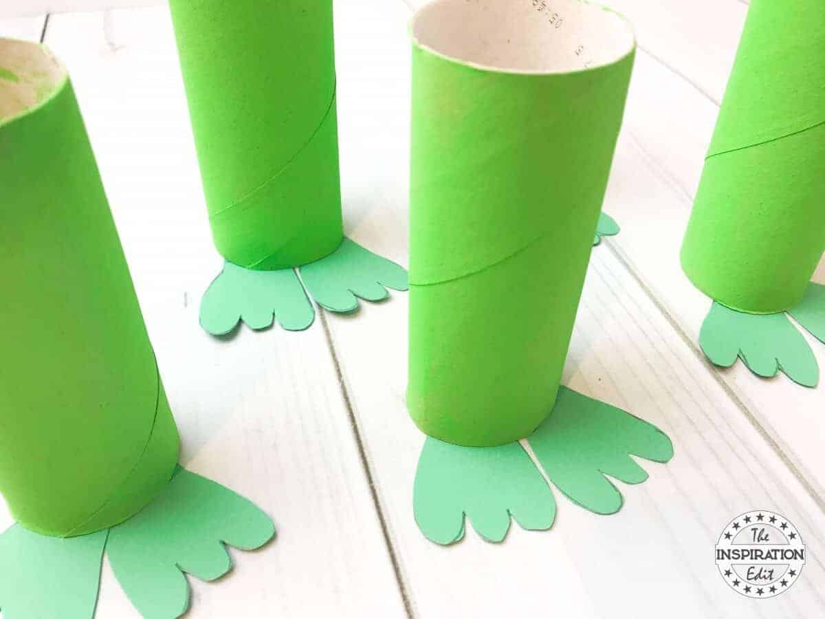Super Cute Toilet Tube Frog Craft For Kids · The Inspiration Edit