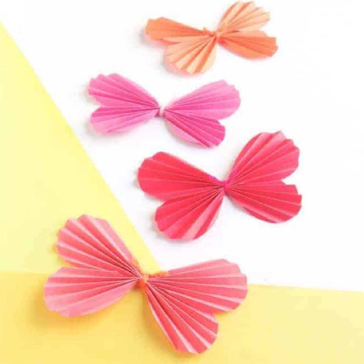 DIY Paper Butterflies Kids Spring Craft | The Inspiration Edit