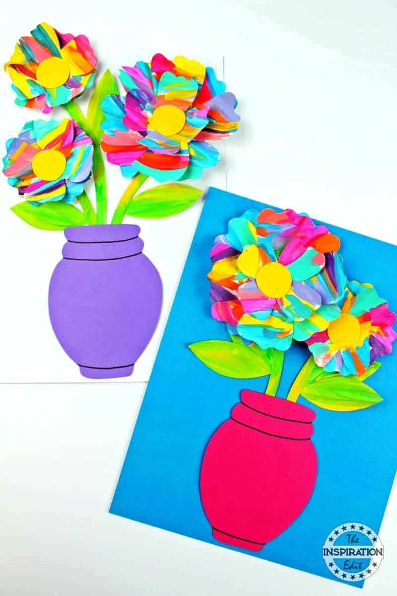 Painted Flower Art And Craft For Preschool The Inspiration Edit