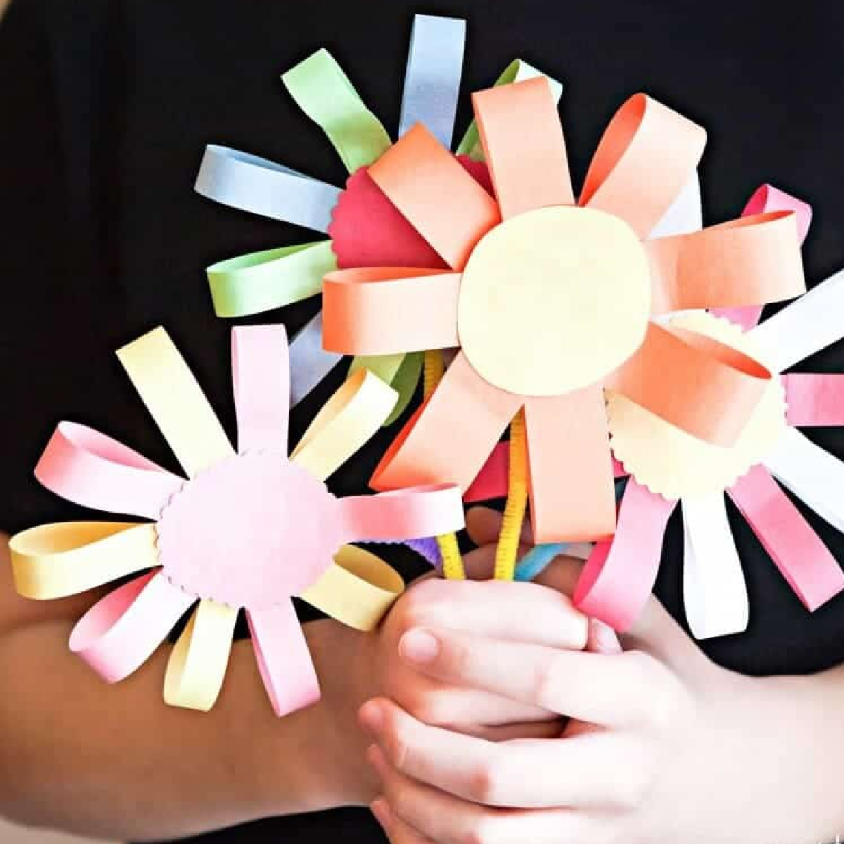Easy Spring Paper Flower Craft for Kids | The Inspiration Edit
