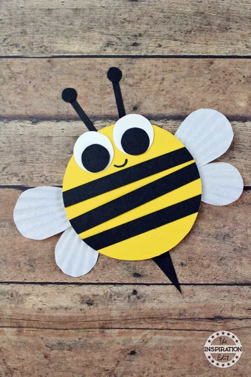 Wooden Craft Bumble Bees For Kids · The Inspiration Edit