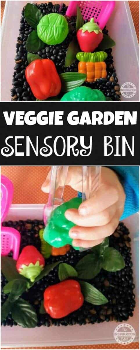 Preschool Vegetable Garden Sensory Bin · The Inspiration Edit