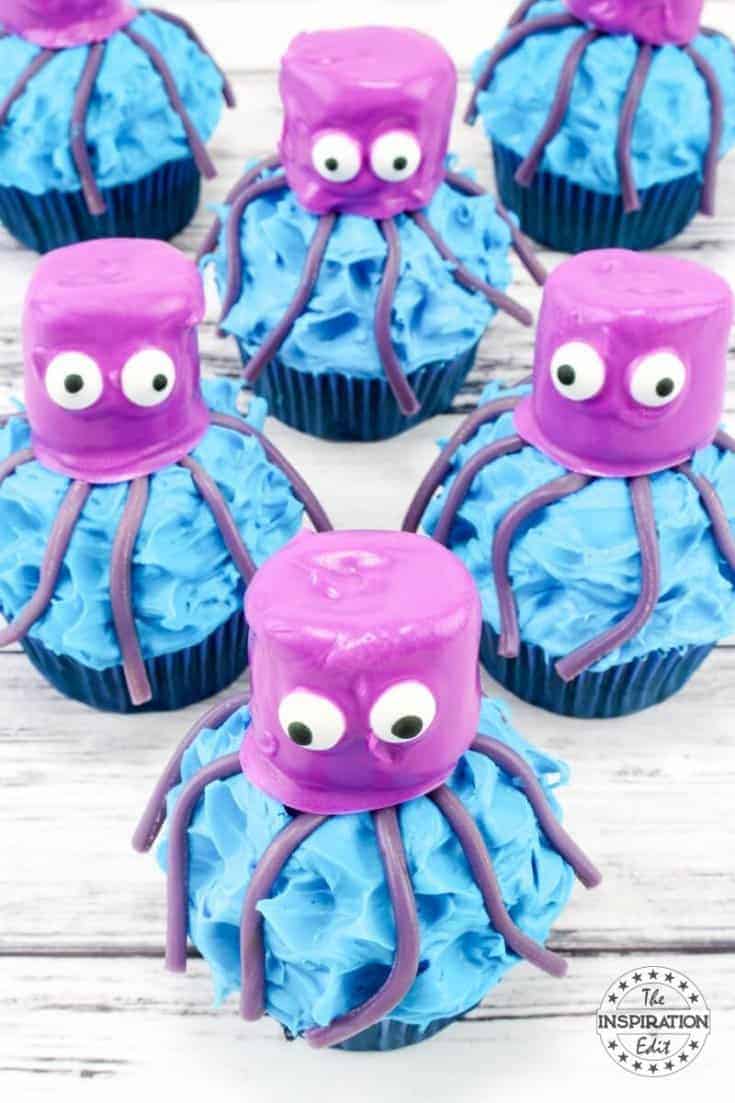 Octopus Cupcakes Party Food Idea · The Inspiration Edit