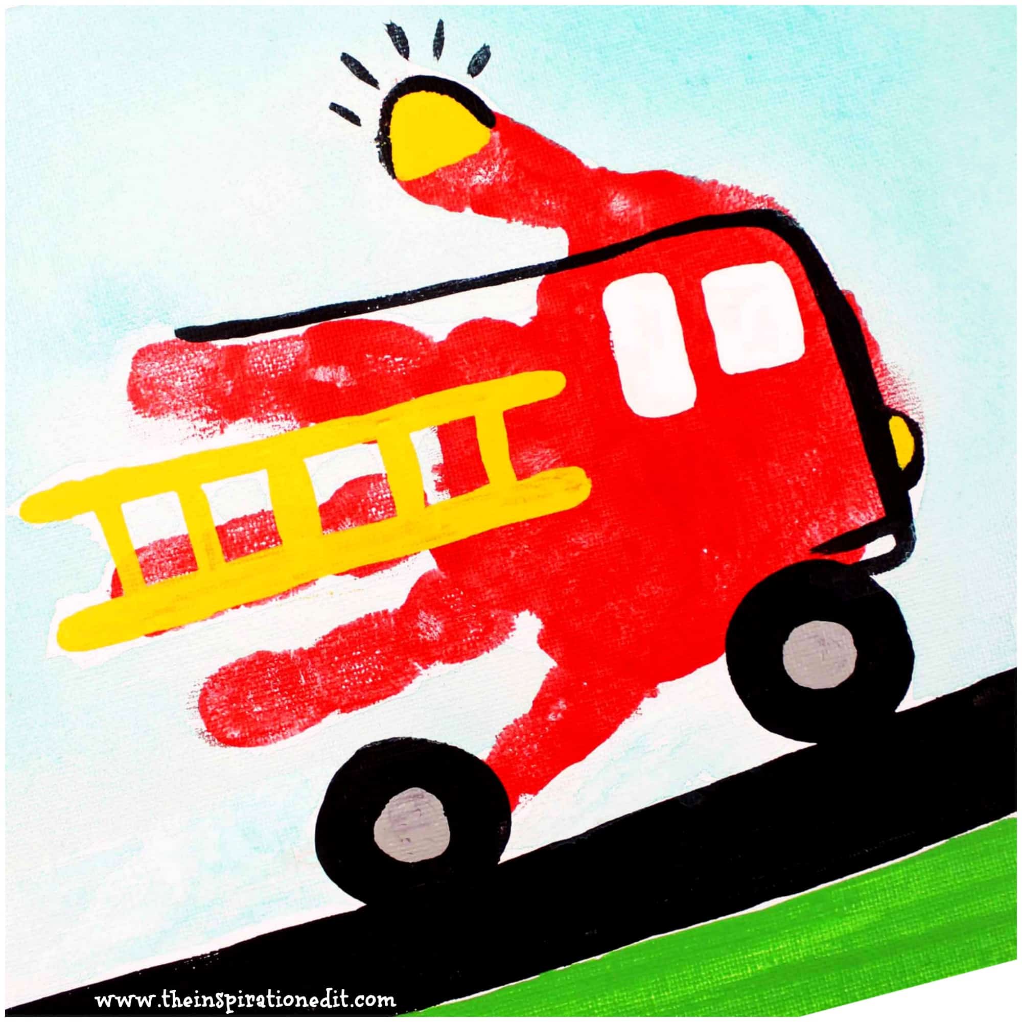 Fire Truck Printable Craft Printable Templates