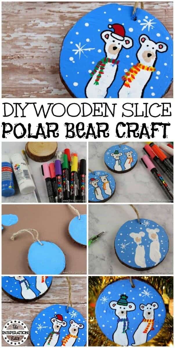 Polar Bear Finger Print Homemade Decorations · The Inspiration Edit