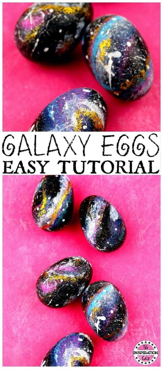 Galaxy Easter Egg Painting Idea · The Inspiration Edit