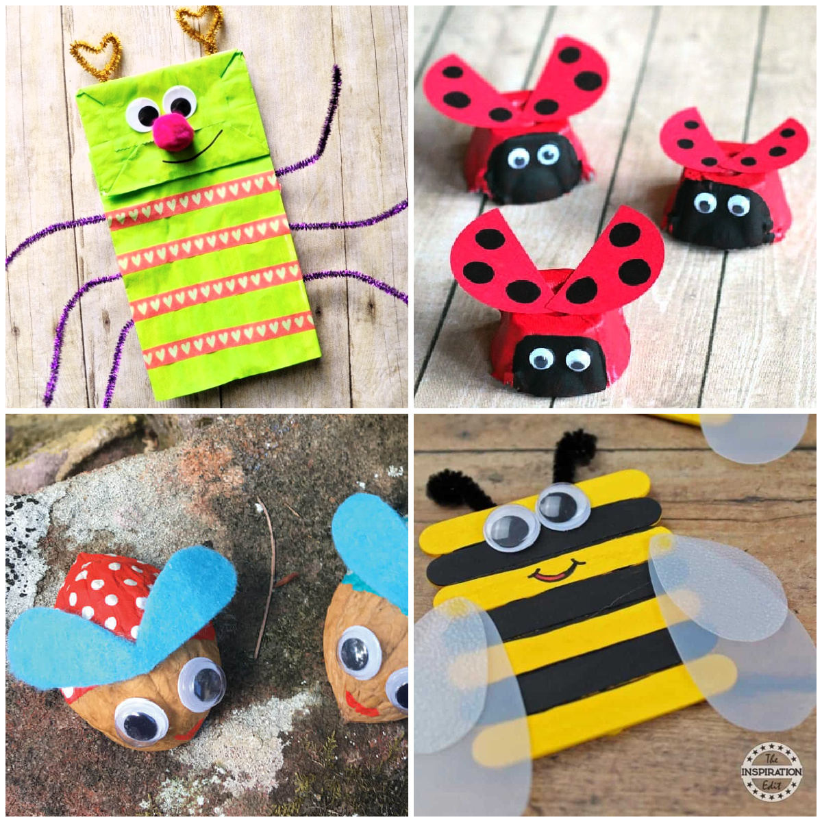 51 Amazing Preschool Bug Crafts | The Inspiration Edit