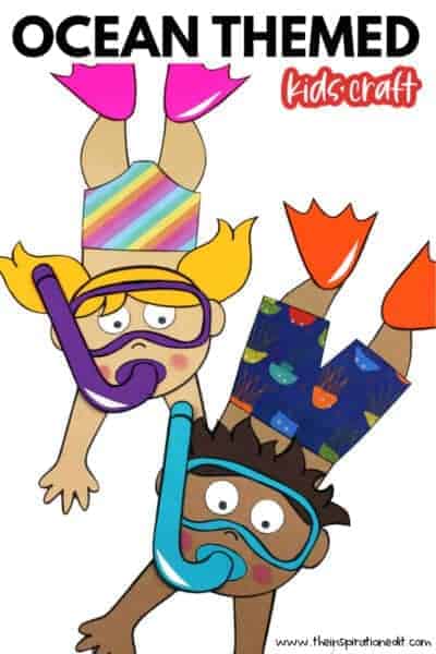 Snorkel Diver Kids Summer Printable · The Inspiration Edit