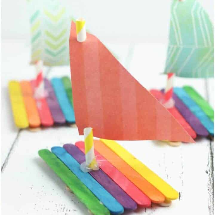 Popsicle Stick Boat For Kids