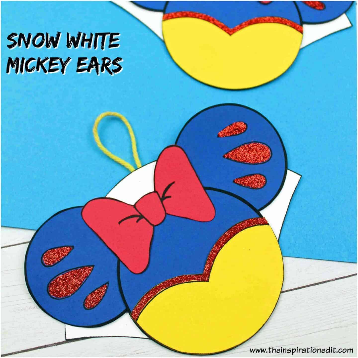 Snow White DIY Mickey Mouse Ears Craft · The Inspiration Edit