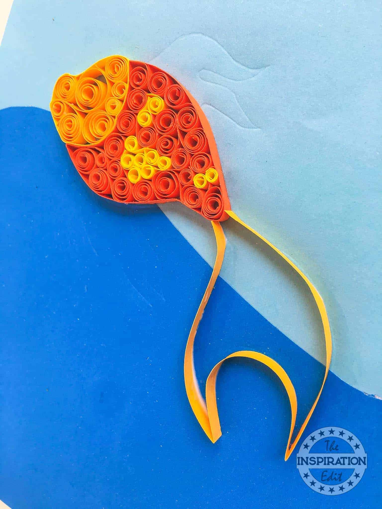 Easy Quilled Goldfish Craft Anyone Can Do · The Inspiration Edit