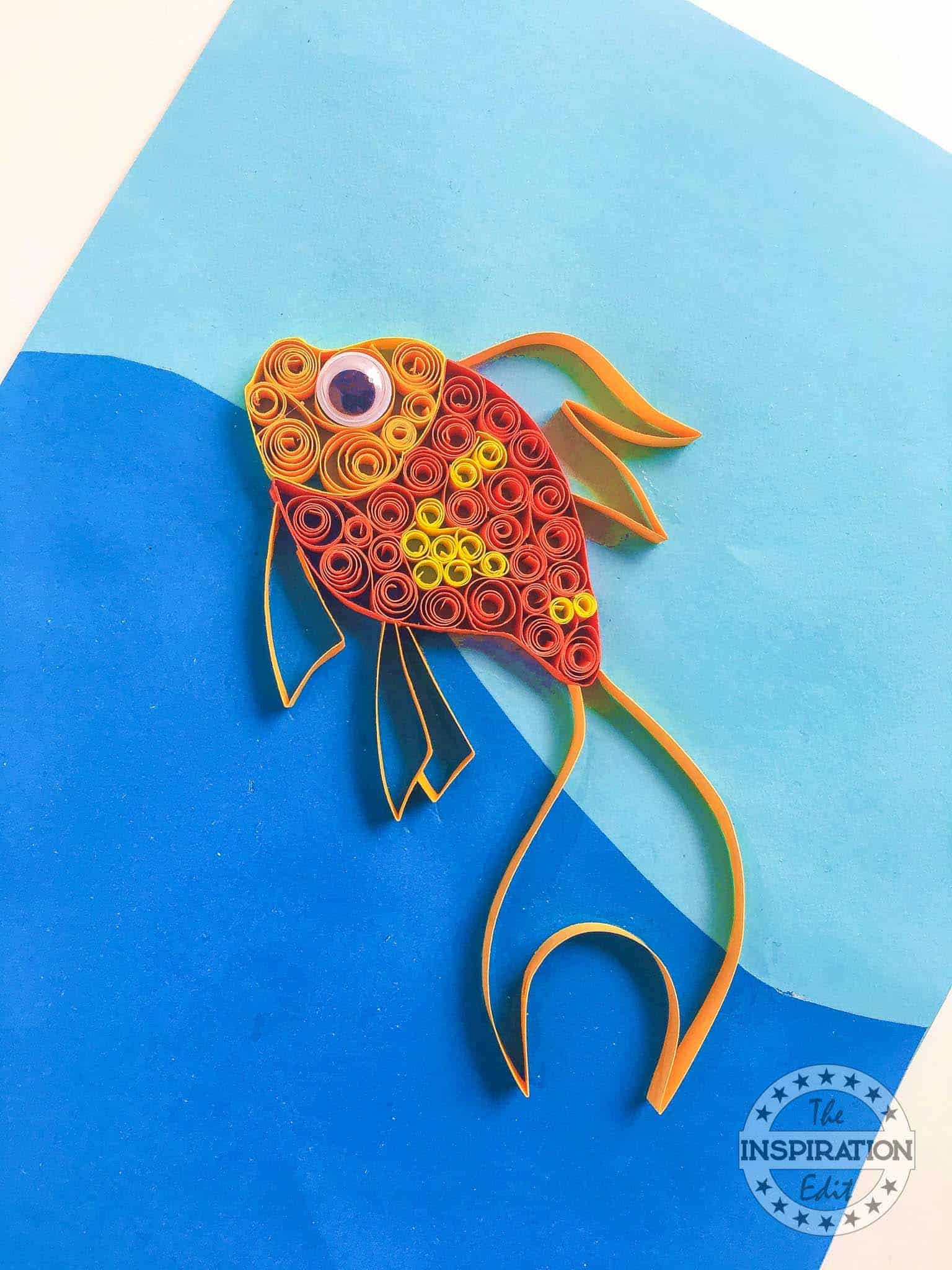 Easy Quilled Goldfish Craft Anyone Can Do · The Inspiration Edit