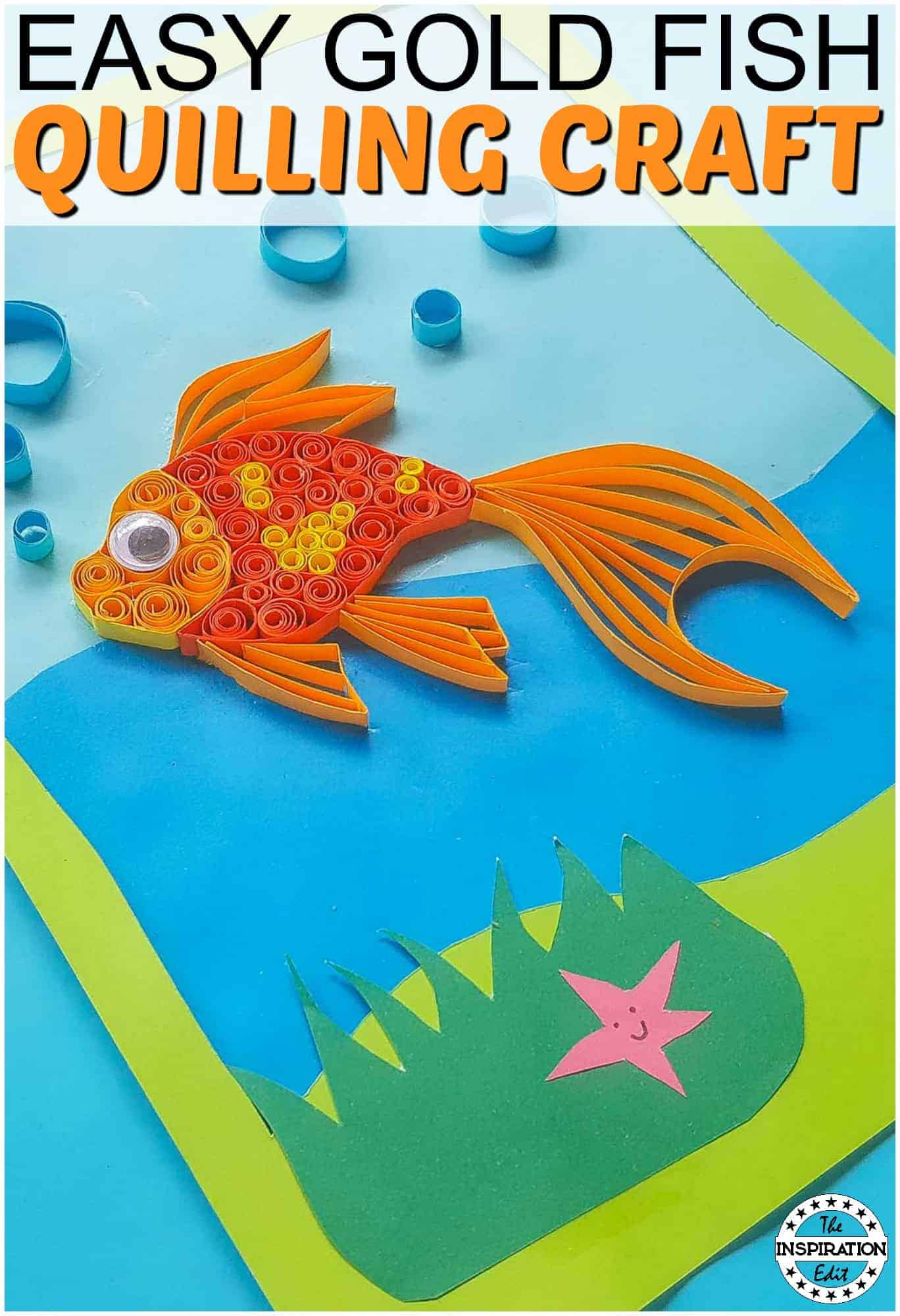 Easy Quilled Goldfish Craft Anyone Can Do · The Inspiration Edit