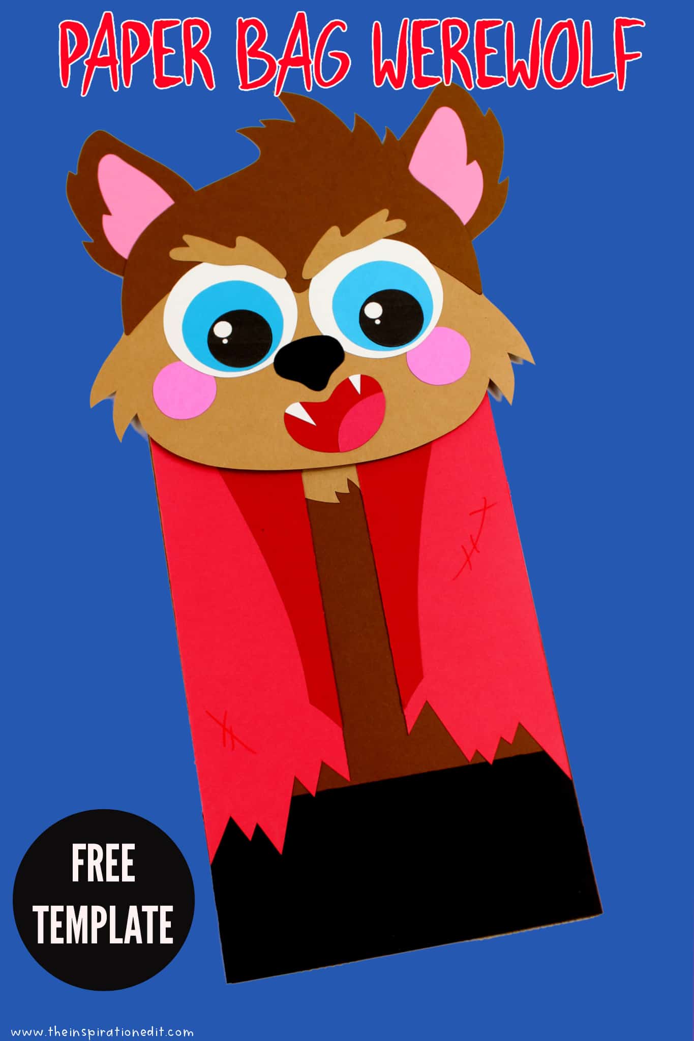 Paper Bag Werewolf Puppet For Kids · The Inspiration Edit