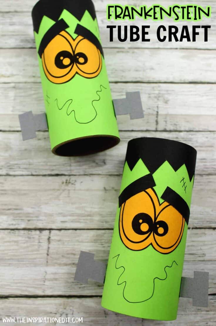 Easy Paper Roll Frankenstein Decor and Craft Idea | The Inspiration Edit