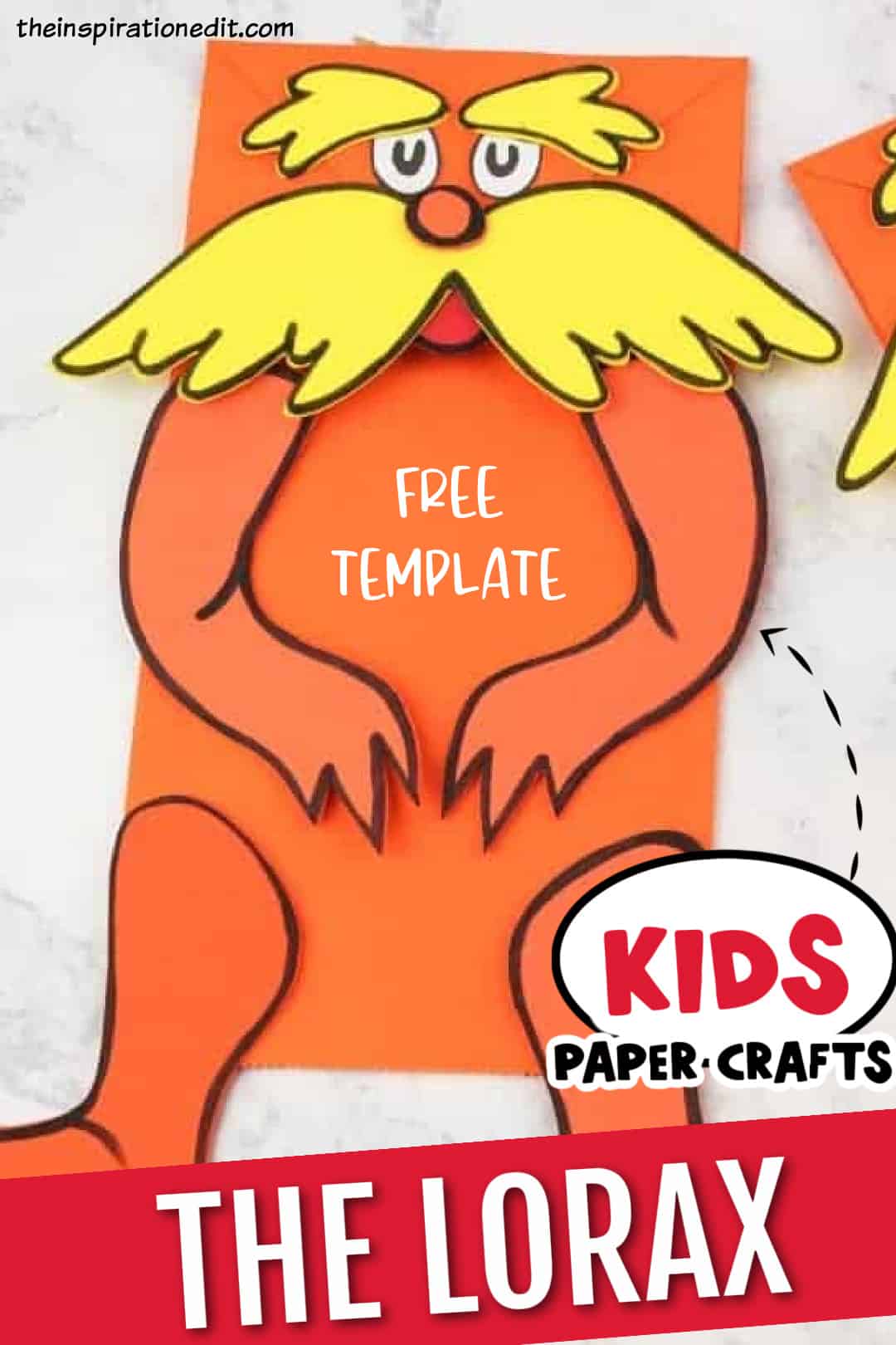 The Lorax Paper Bag Puppet And Free Printable The Inspiration Edit