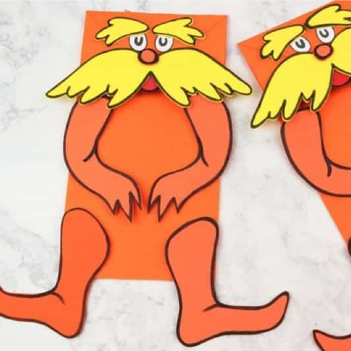 The Lorax Paper Bag Puppet and Free Printable | The Inspiration Edit