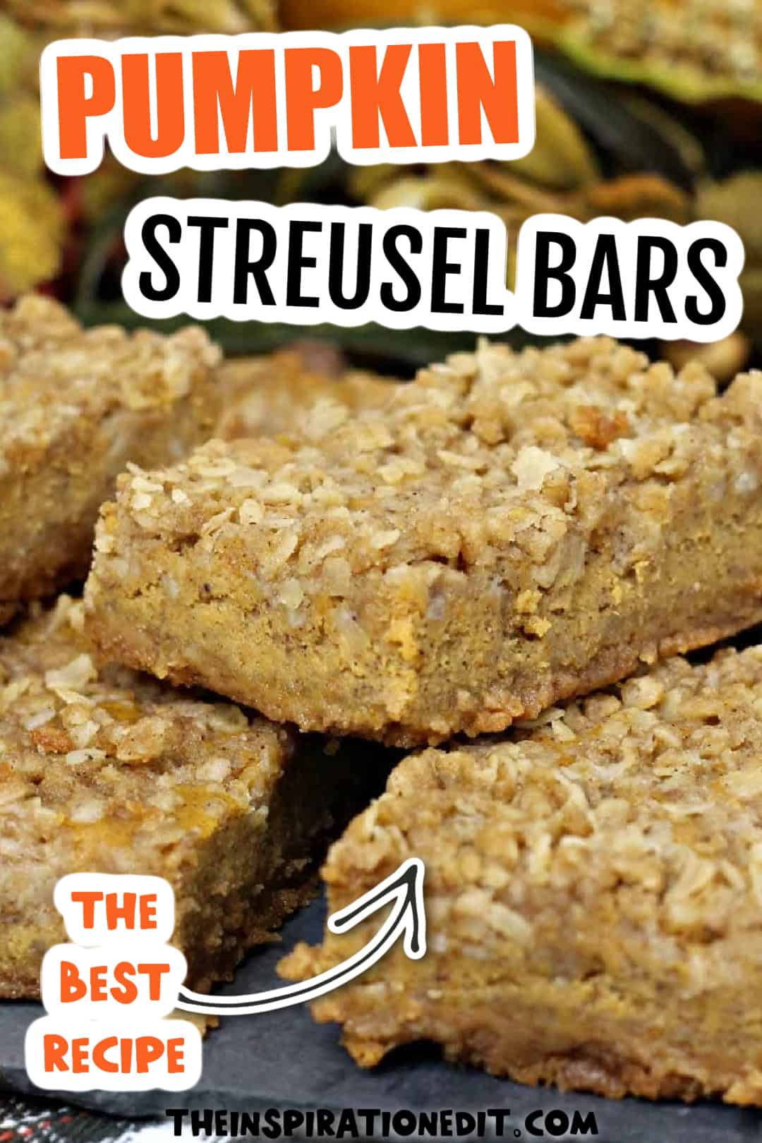 Easy Pumpkin Streusel Bars | The Inspiration Edit