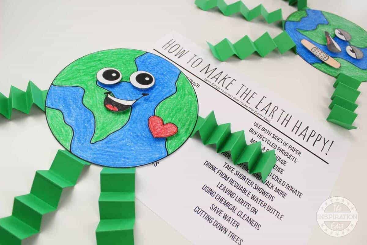 Easy Earth Day Activity: Happy Earth Sad Earth Printable | The ...