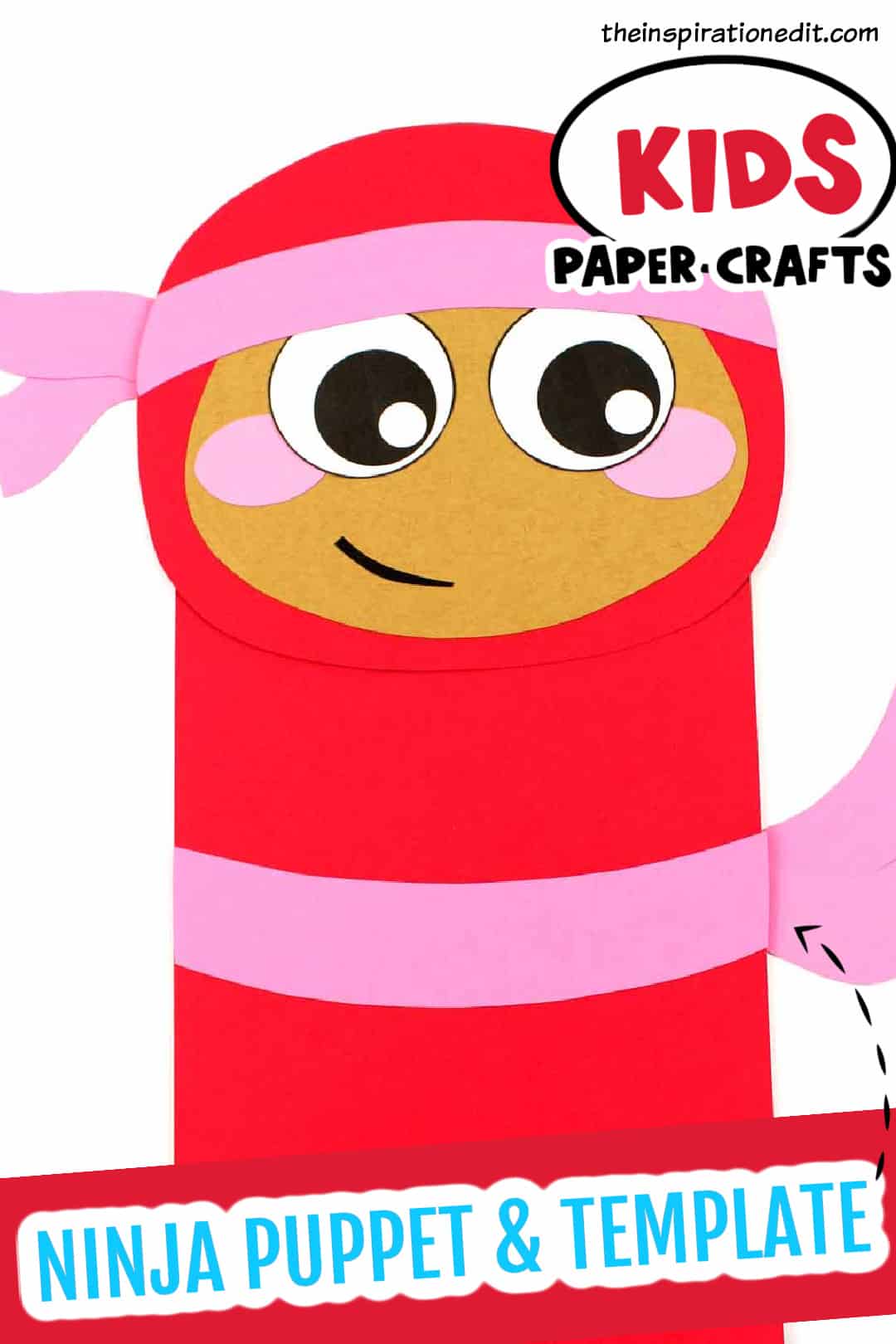 Easy DIY Ninja Paper Bag Puppet - The Inspiration Edit