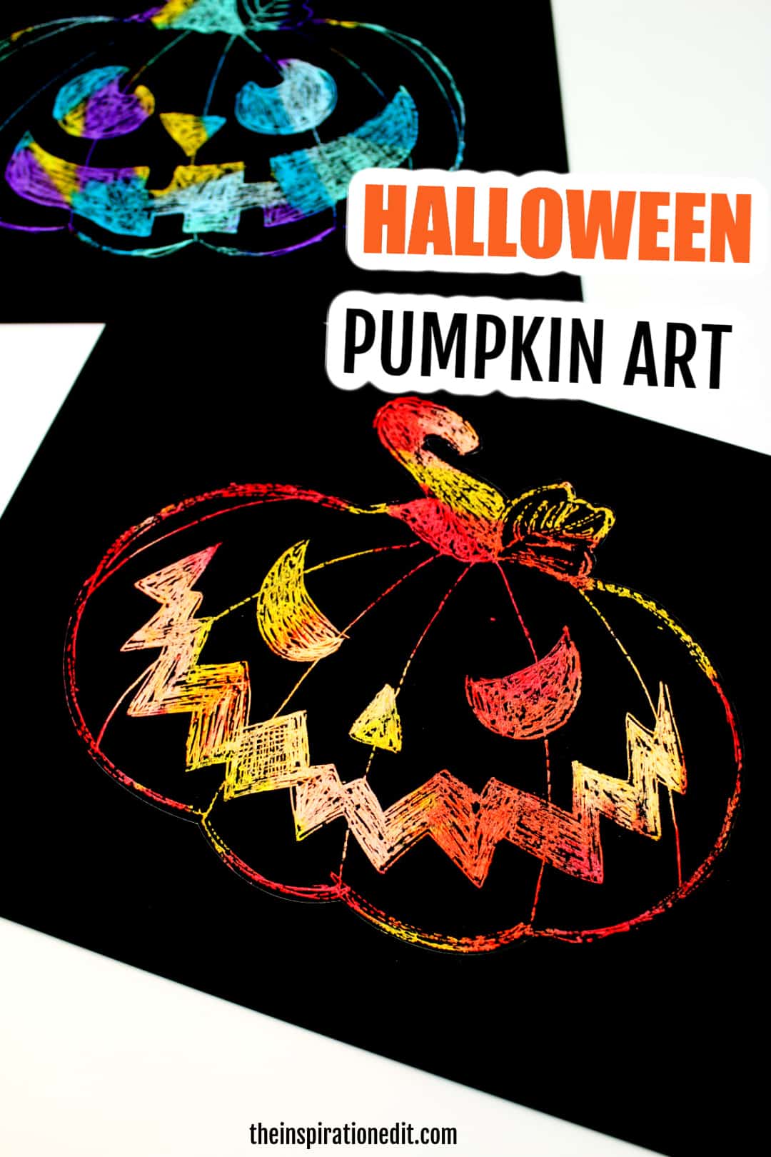 Fun Jack O Lantern Art Project for Kids - The Inspiration Edit