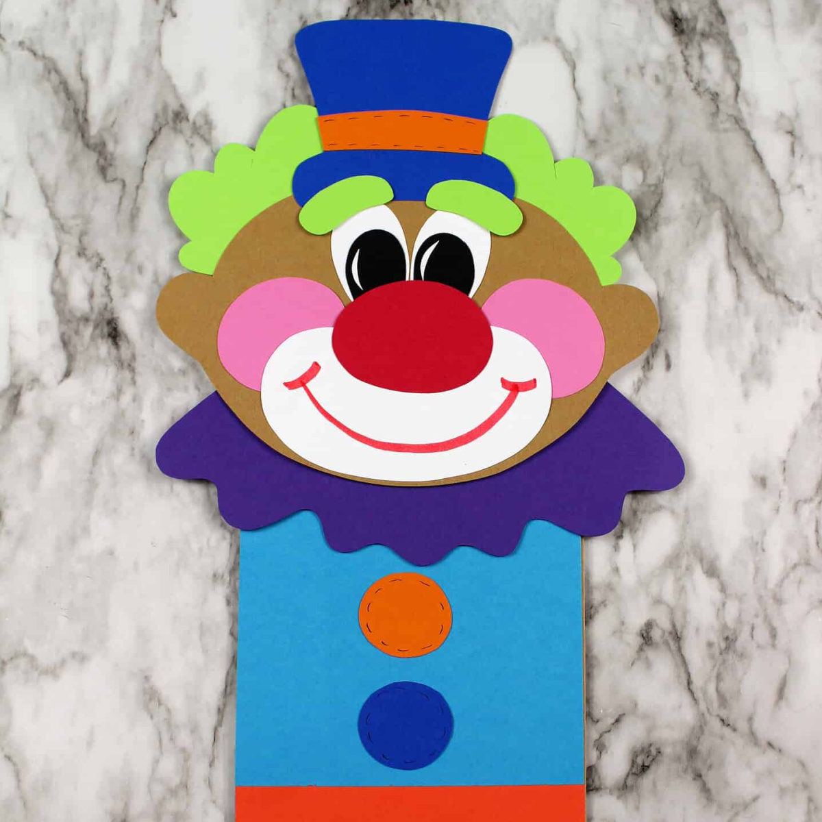 Easy Clown Craft for Kids: Paper Bag Clown | The Inspiration Edit
