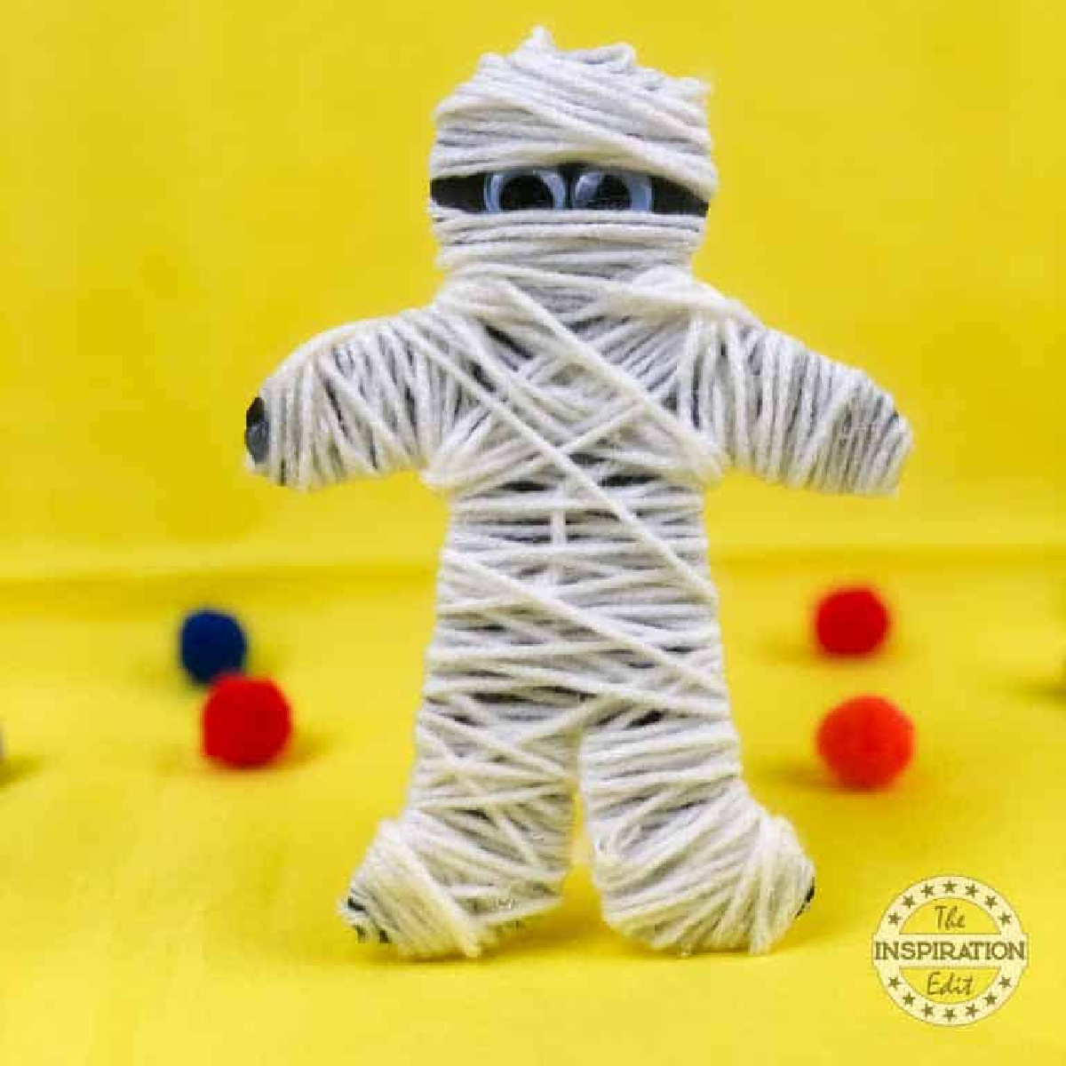 String Mummy Halloween Art for Kids | The Inspiration Edit
