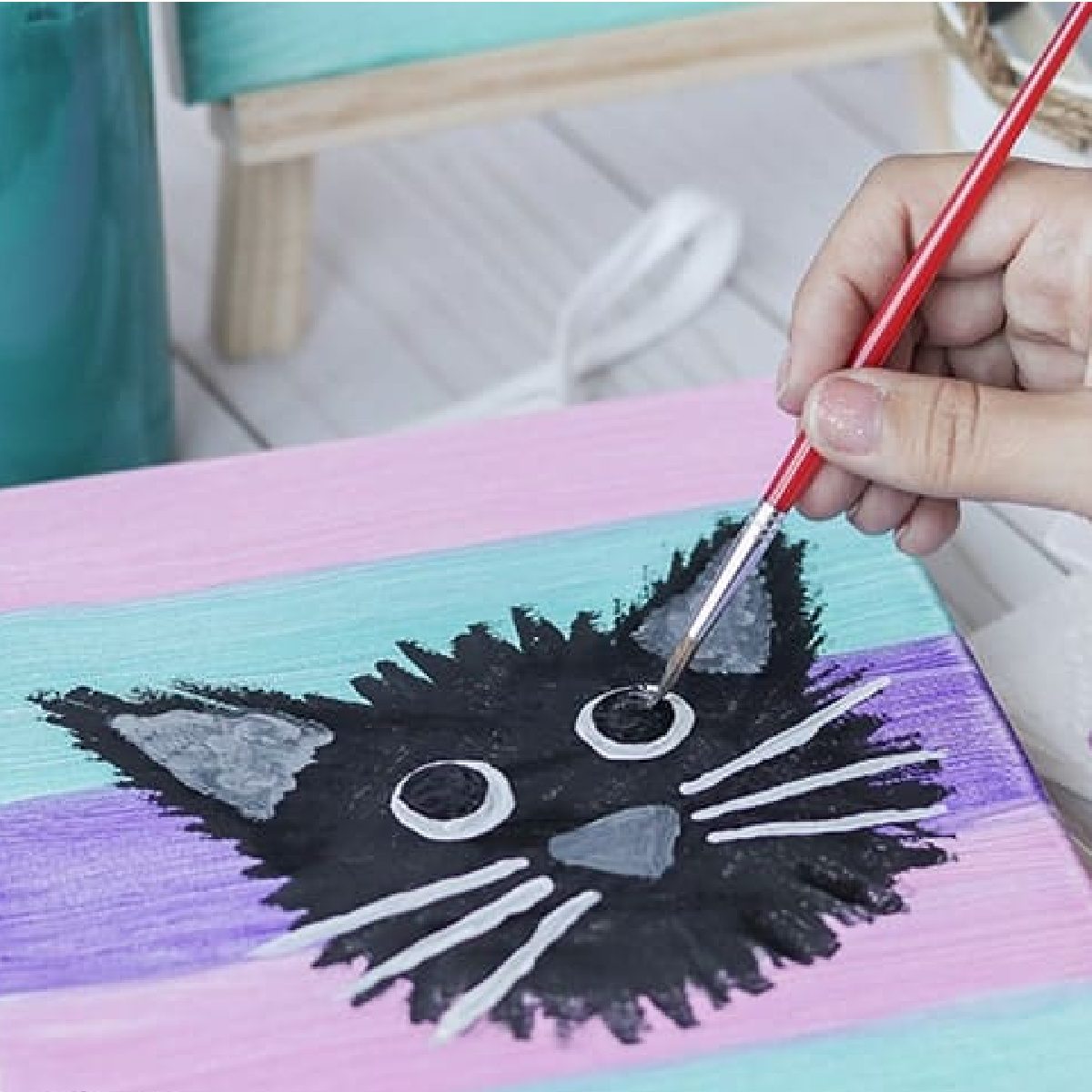Cat Painting Tutorial for Kids | The Inspiration Edit