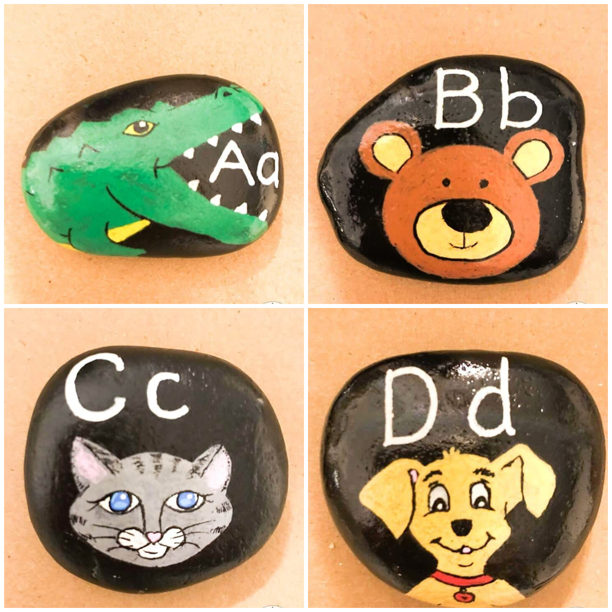 Preschool Alphabet Rock Stones | The Inspiration Edit