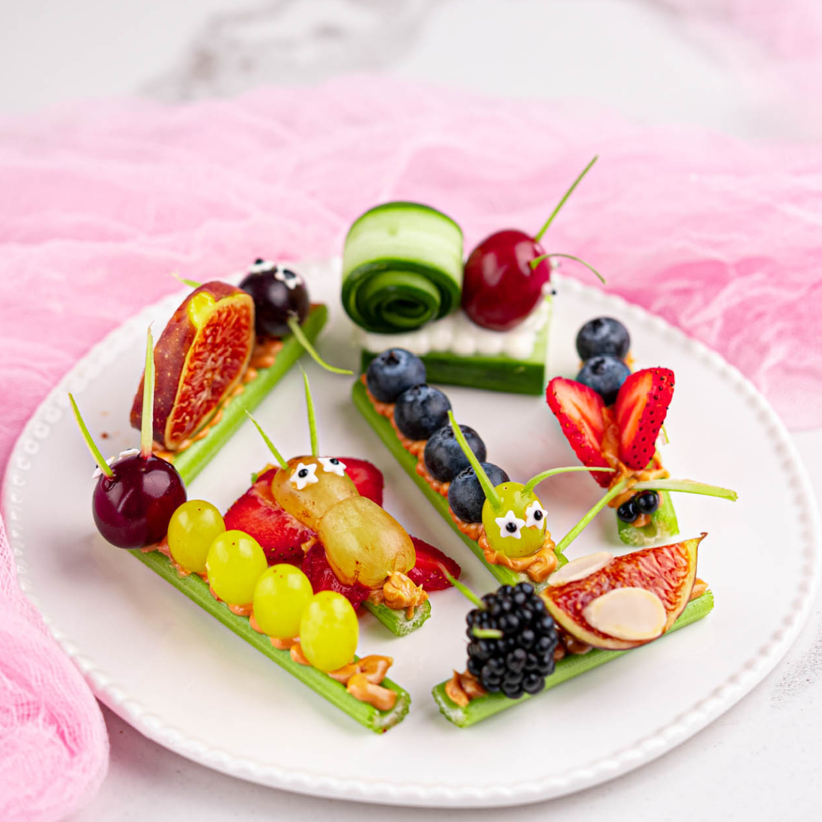 Fruit & Vegetable Bug Snacks: Fun Party Food Idea | The Inspiration Edit
